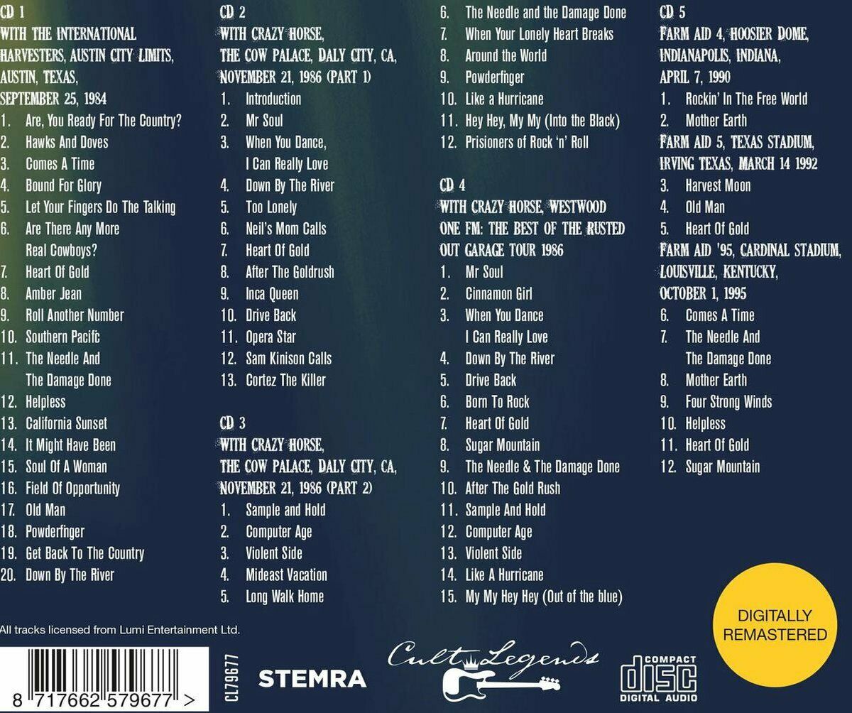 Neil Young - The Broadcast Collection 1984-1995 - 5 CD Box Set ...